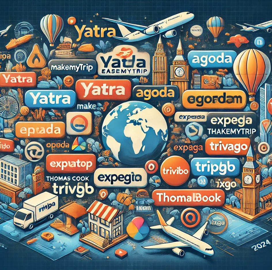 Online Travel Agency: Yatra, Easemytrip, Makemytrip, booking.com ...